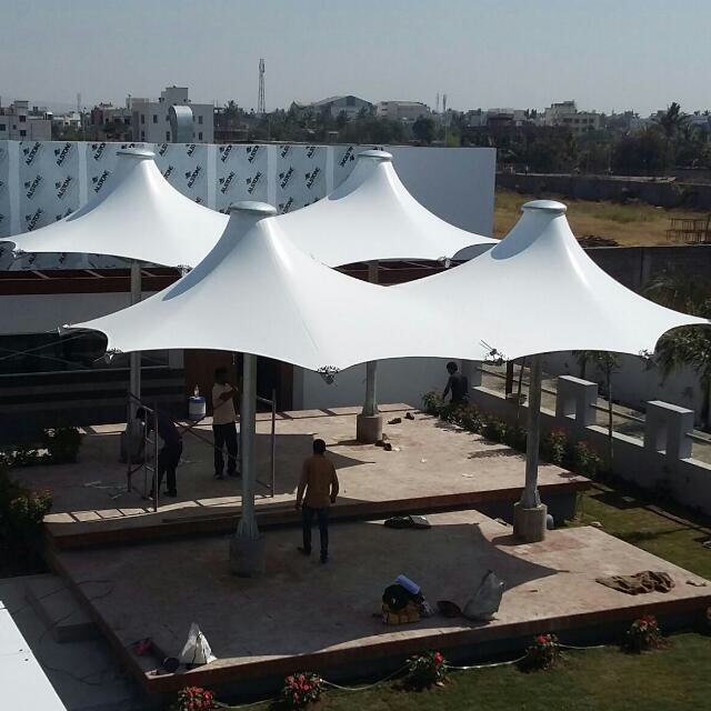 Conical Tensile Structure Manufacturer in Pune | Conical Tensile ...